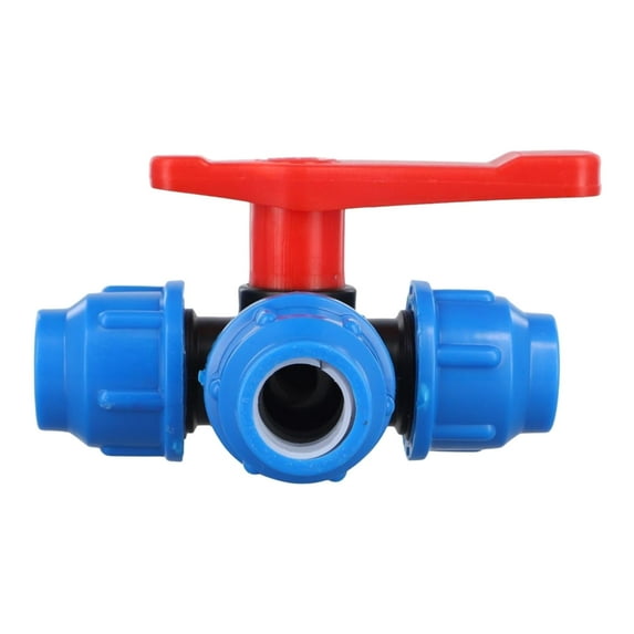 PE Pipe Valves For Water Flows Control Three Way Connection Simple ...