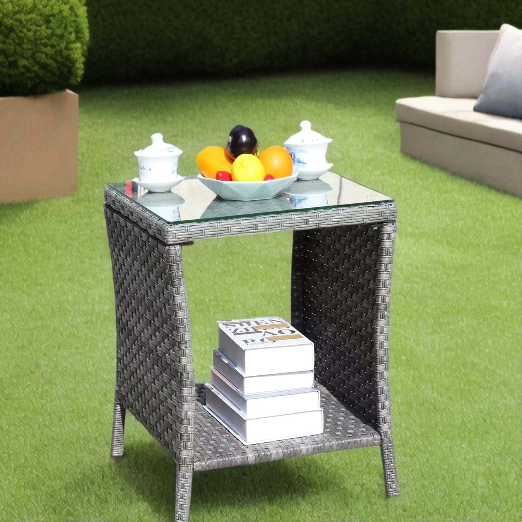 PE Rattan Appearance - Water - Resistant Function - Outdoor Coffee ...