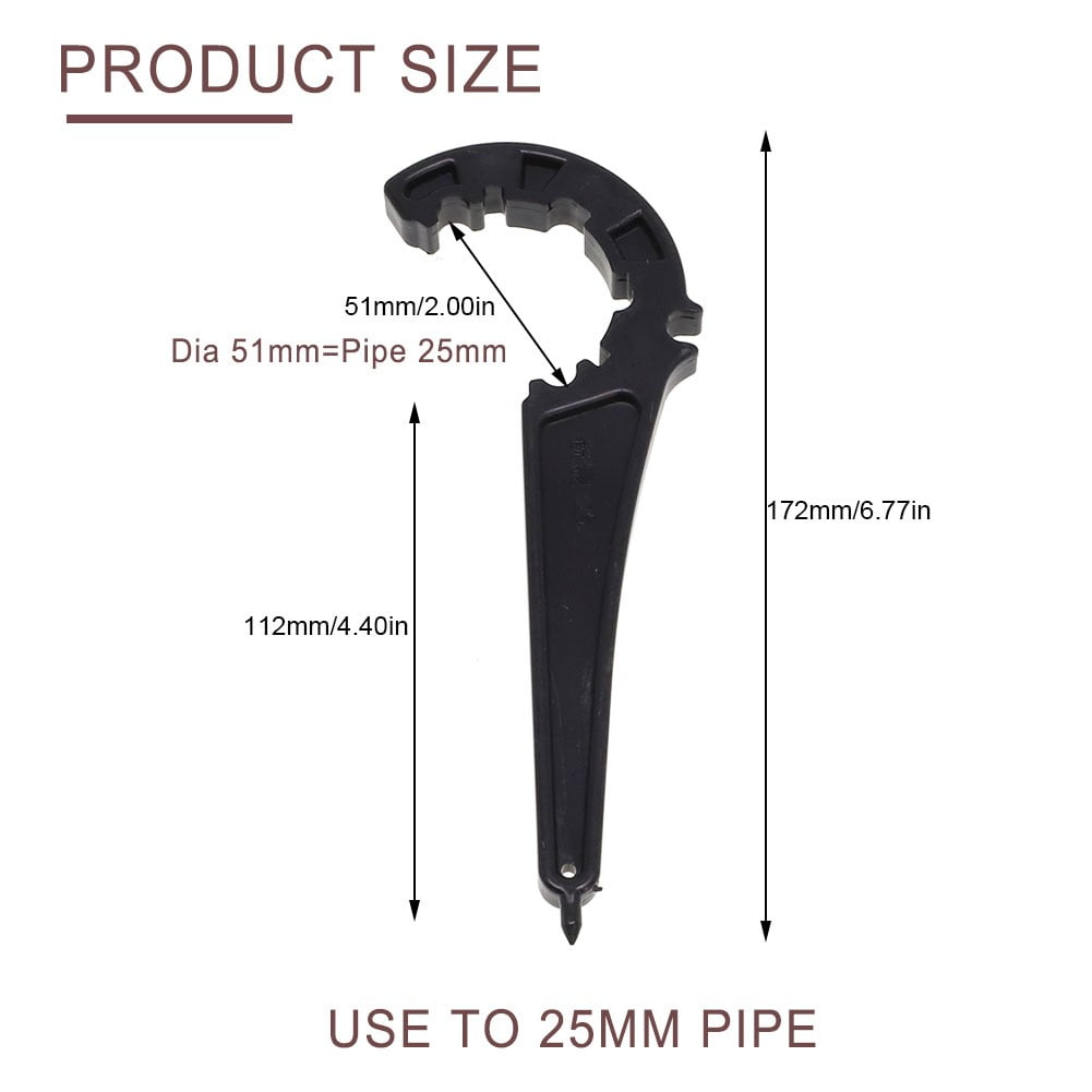 PE pipe quick connect fittings PVC PE pipe valve lock nut wrench 800 ...