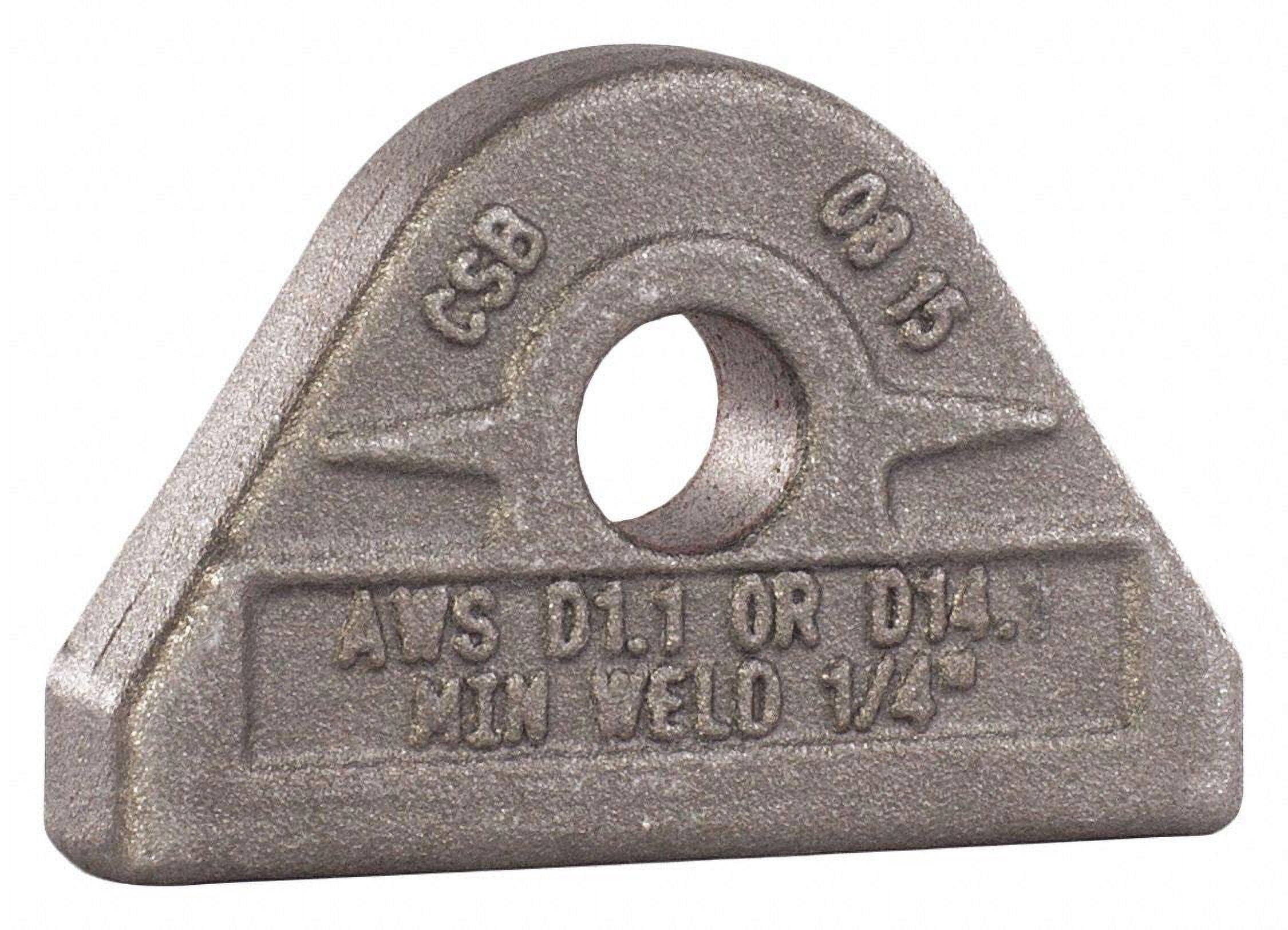 PE0100 Weld-On Pad Eye, 1 Tons Working Load Limit, 2000 Lb., Grey ...