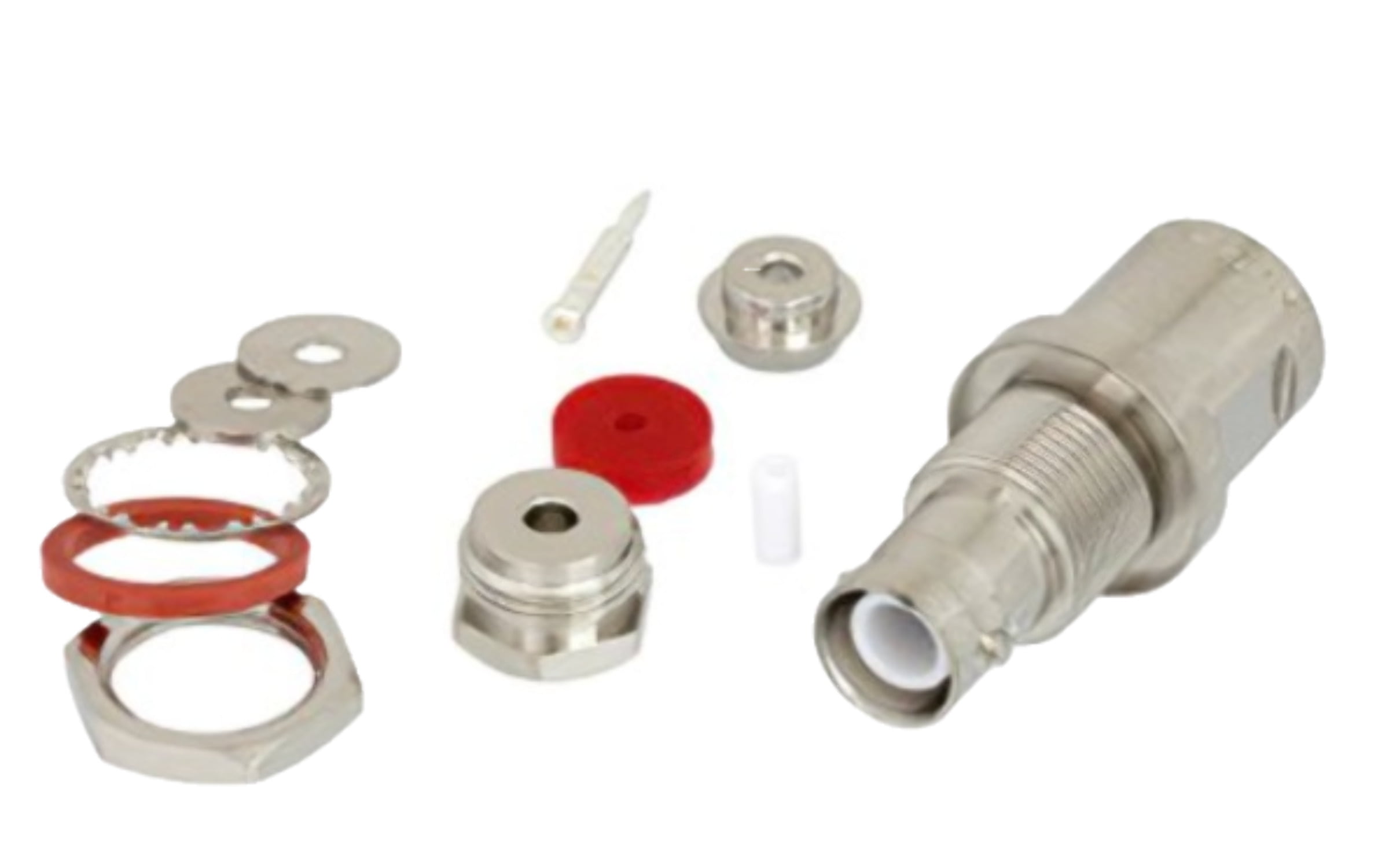 PE44093 Jack Bulkhead Mount Connector Clamp/Solder Attachment for RG174 ...