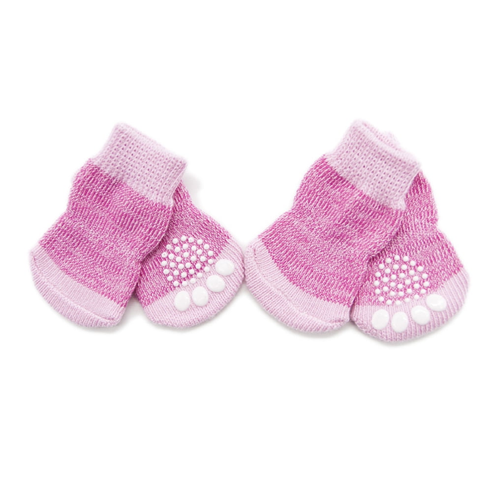 PEACCNG Anti Slip Indoor Socks for Small Dogs, Non-slip 4 PCS Cotton ...