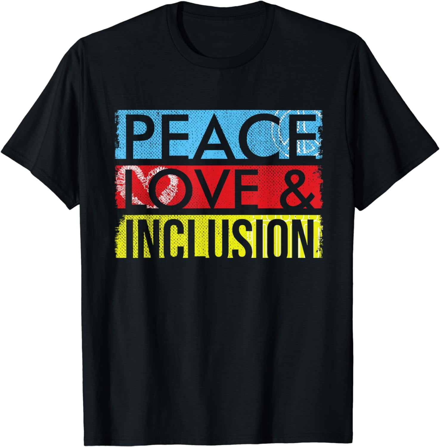 PEACE LOVE INCLUSION for Special Education Teacher Gift T-Shirt ...