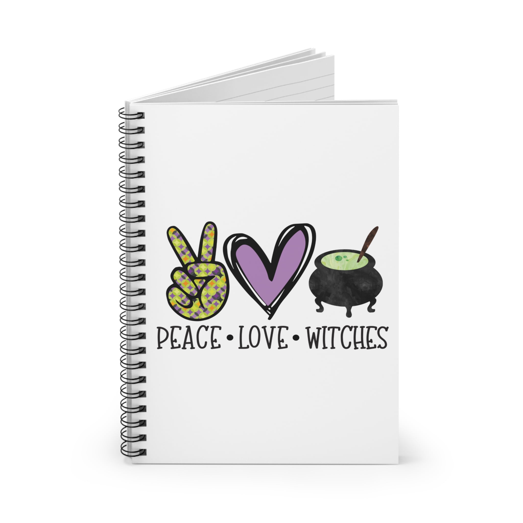 PEACE LOVE WITCHES Spiral Journal | Pagan Wiccan Witchcraft Spellcaster ...
