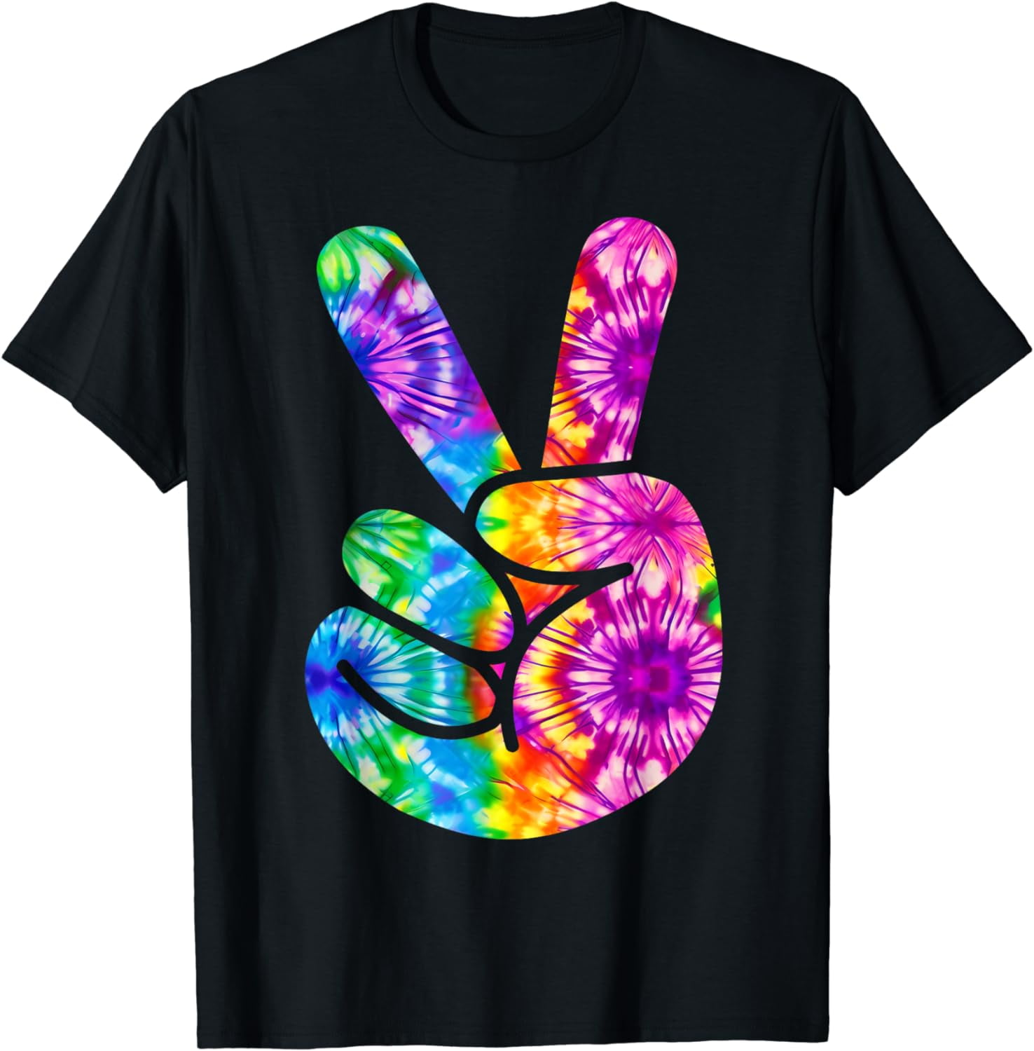 PEACE SIGN HAND 60s 70s Groovy Hippie Costume Halloween T-Shirt ...