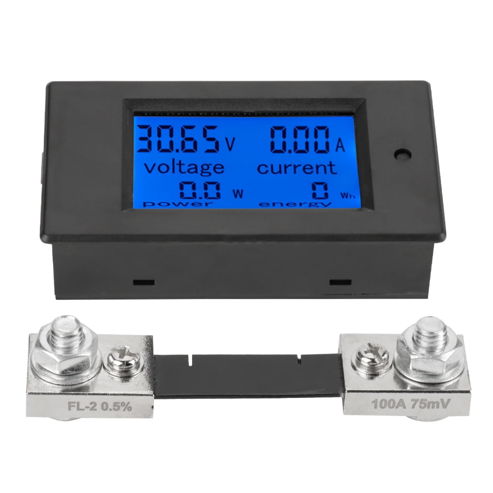 PEACEFAIR PZEM-051 DC 6.5-100V Digital Electric Power Energy Voltage ...