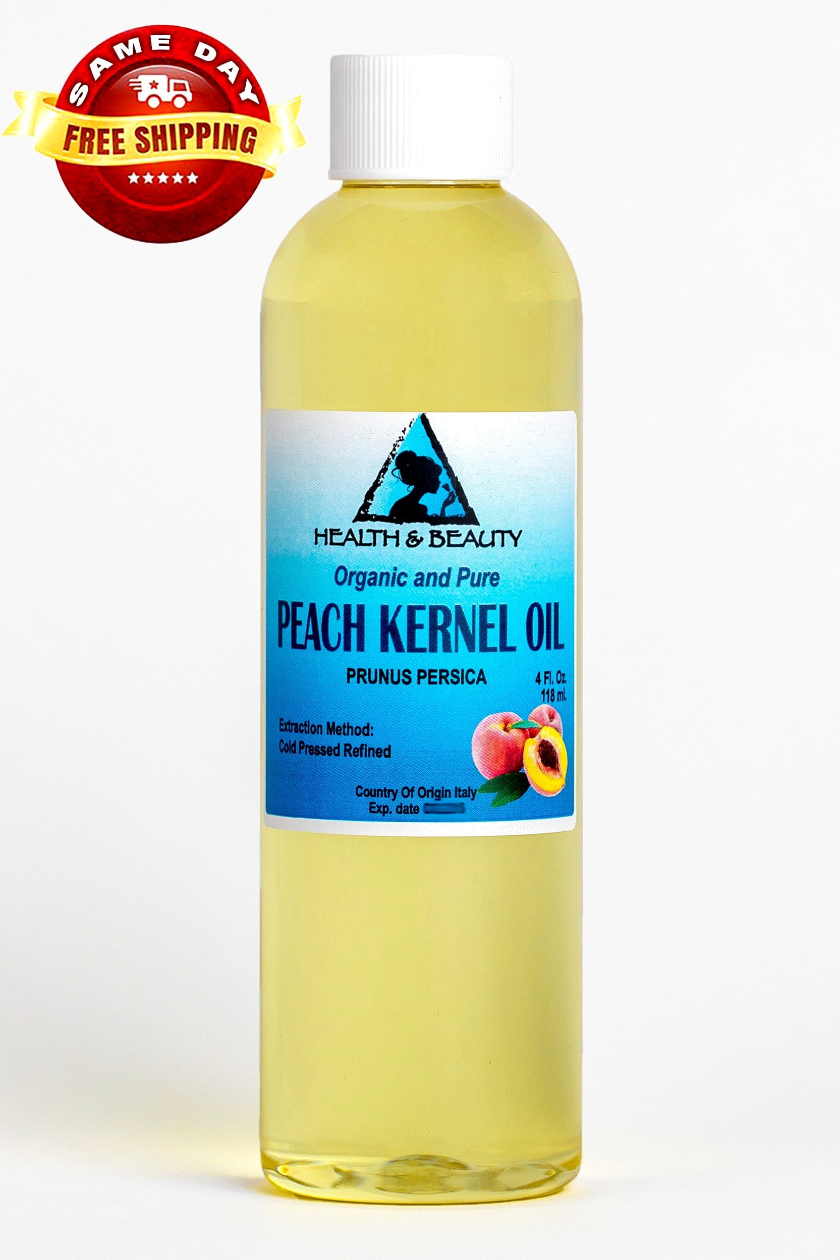 PEACH KERNEL OIL ORGANIC REFINED COLD PRESSED PREMIUM FRESH 100% PURE 4 ...