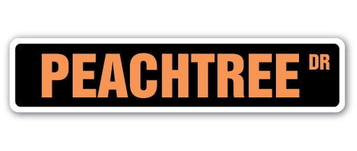 PEACHTREE Street Sign peaches georgia harvest fruit sweet | Indoor ...