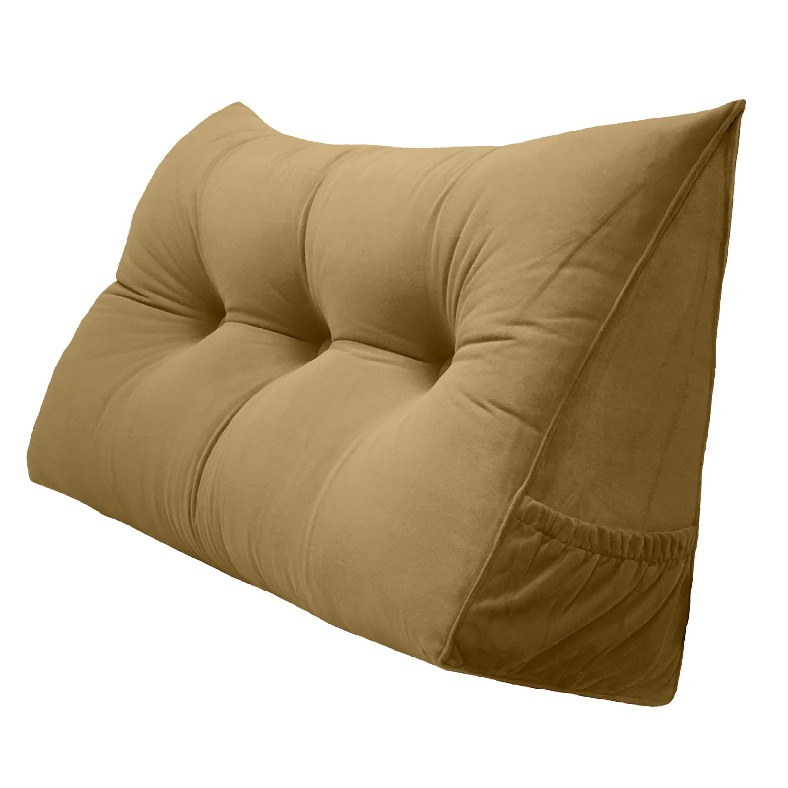 PEACHWELL Triangular Reading Bed Rest Pillow Large Bolster Cushion ...