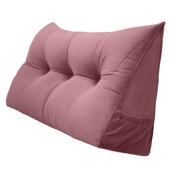 PEACHWELL Triangular Reading Bed Rest Pillow Large Bolster Cushion ...