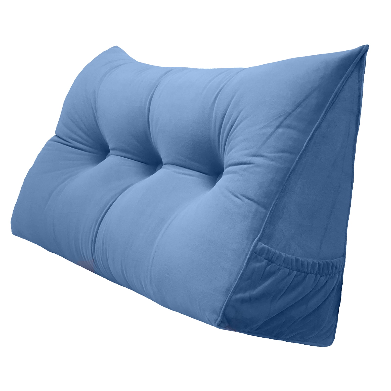 PEACHWELL Triangular Reading Bed Rest Pillow Large Bolster Cushion ...