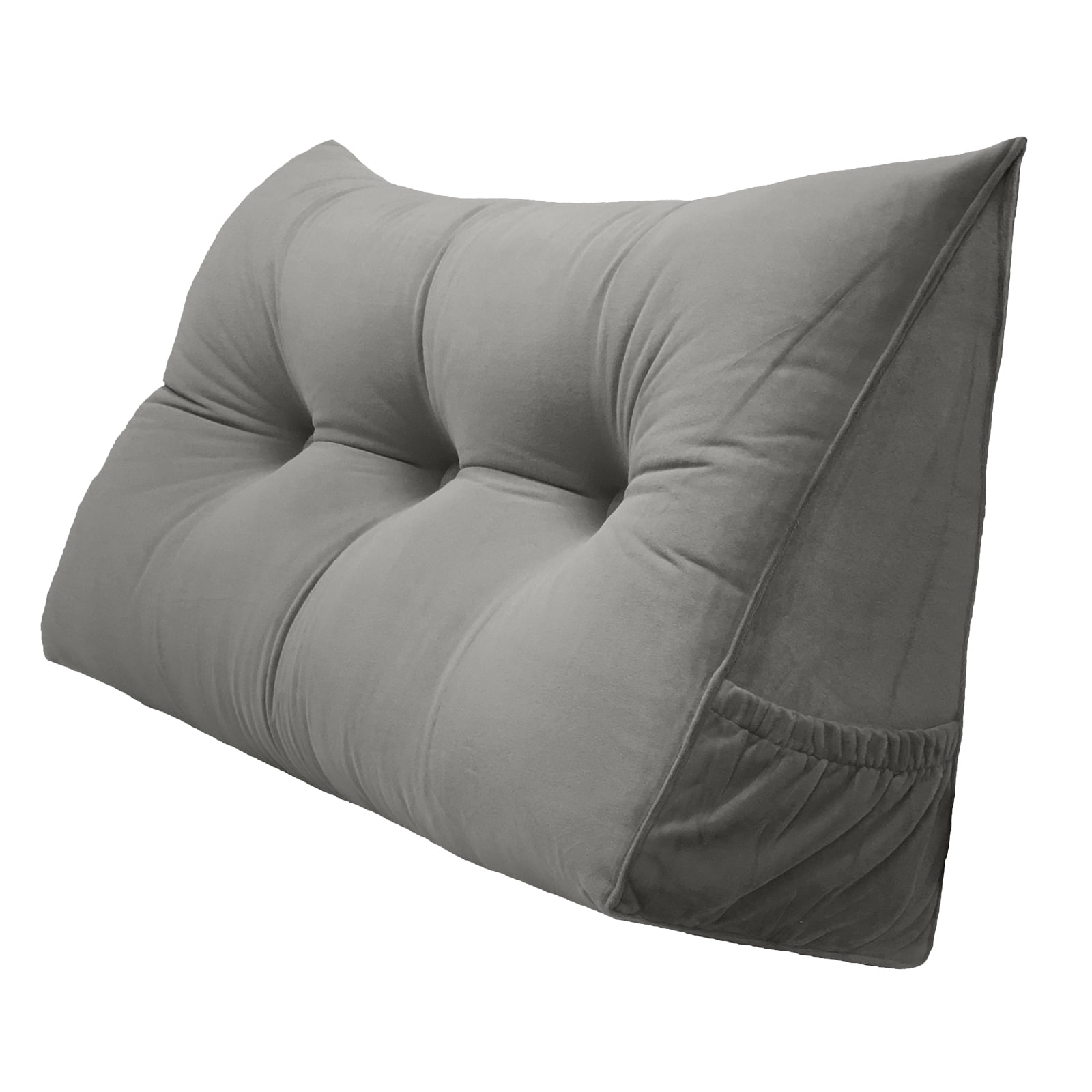 PEACHWELL Triangular Reading Bed Rest Pillow Large Bolster Cushion ...