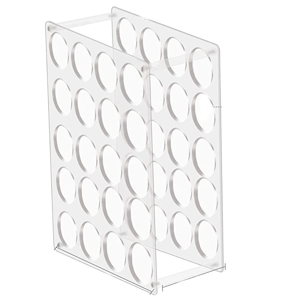 PEACNNG 20 Hole Vinyl Roll Organizer Rack, Acrylic Craft Room Storage ...