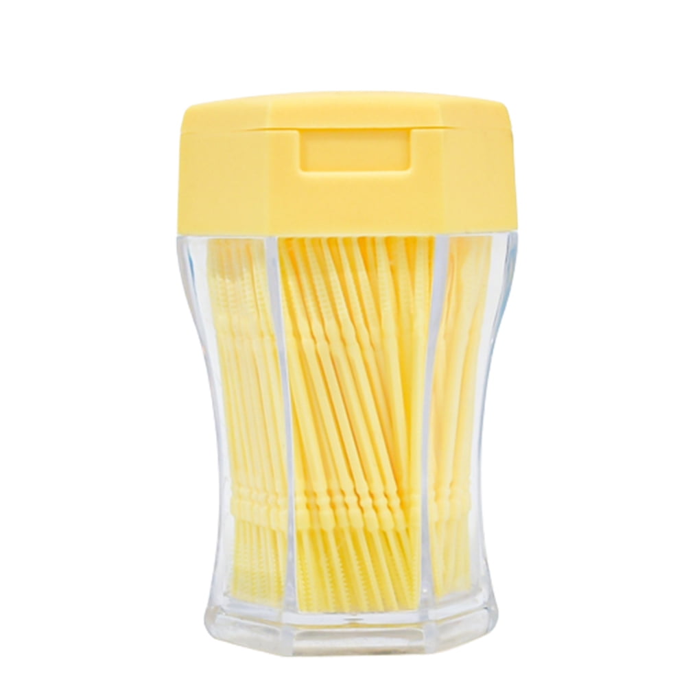 PEACNNG 200pcs set Soft Plastic Double-head Brushed Toothpick Oral Care ...