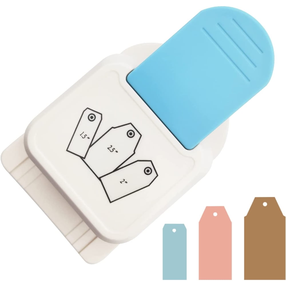 PEACNNG 3 in 1 Craft Tag Punch, Gift Tag Paper Punches for DIY Projects ...