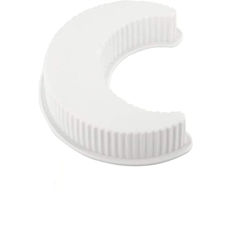 PEACNNG 3D Moon Shape Silicone Cake Mold, Cake Mold, Crescent Mousse ...
