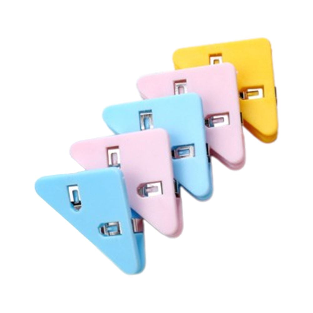 PEACNNG 5pcs Multi-function Color Clip Excellent Triangle Plastic Right ...
