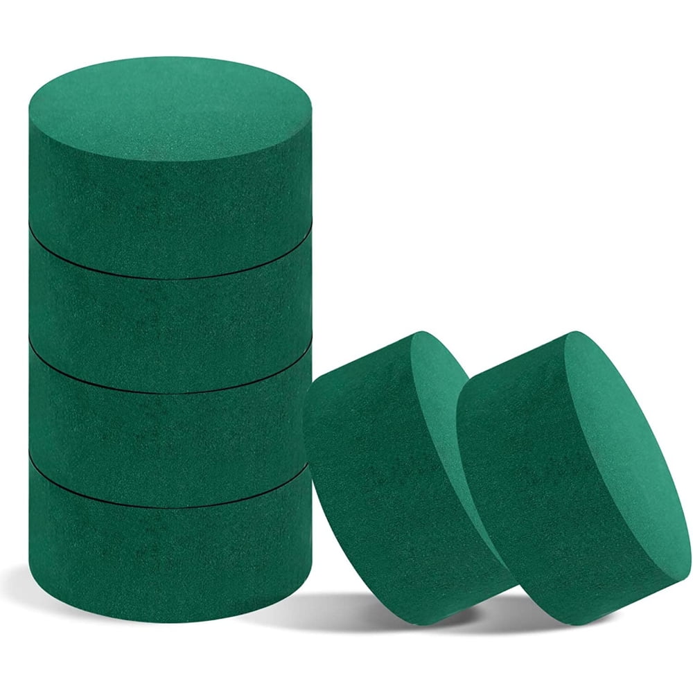 PEACNNG 6 Pack Round Floral Foam Blocks for Fresh and Artificial ...