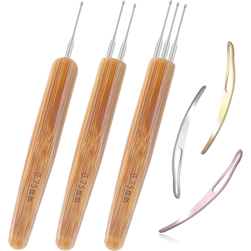 PEACNNG 6PCS Dreadlock Crochet Needle for Dreadlocks, Durable 0.75mm ...