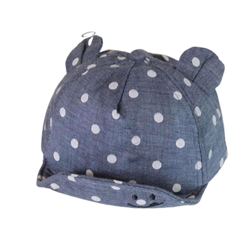 PEACNNG Baby Hats Summer Kids Cotton Peaked Cap Toddler Cute Dot Girls ...