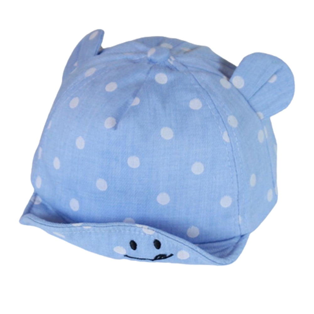 PEACNNG Baby Hats Summer Kids Cotton Peaked Cap Toddler Cute Dot Girls ...