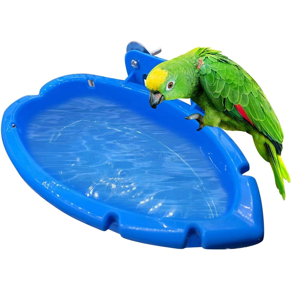 PEACNNG Bird Bath Tub Dish Waterer, Cage Accessories, Shower Box, Pet ...