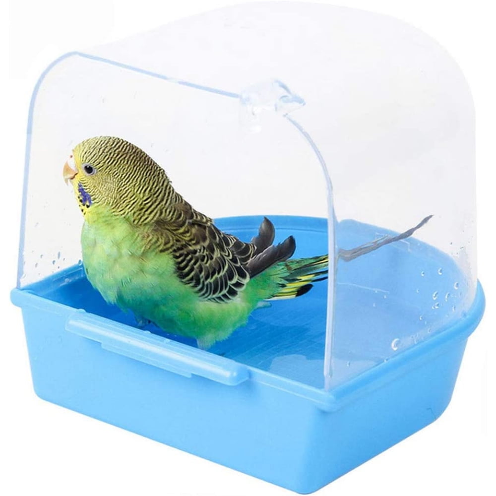 PEACNNG Bird Cage Bath Parakeet Bathing Tube for Budgie Conure Parakeet ...