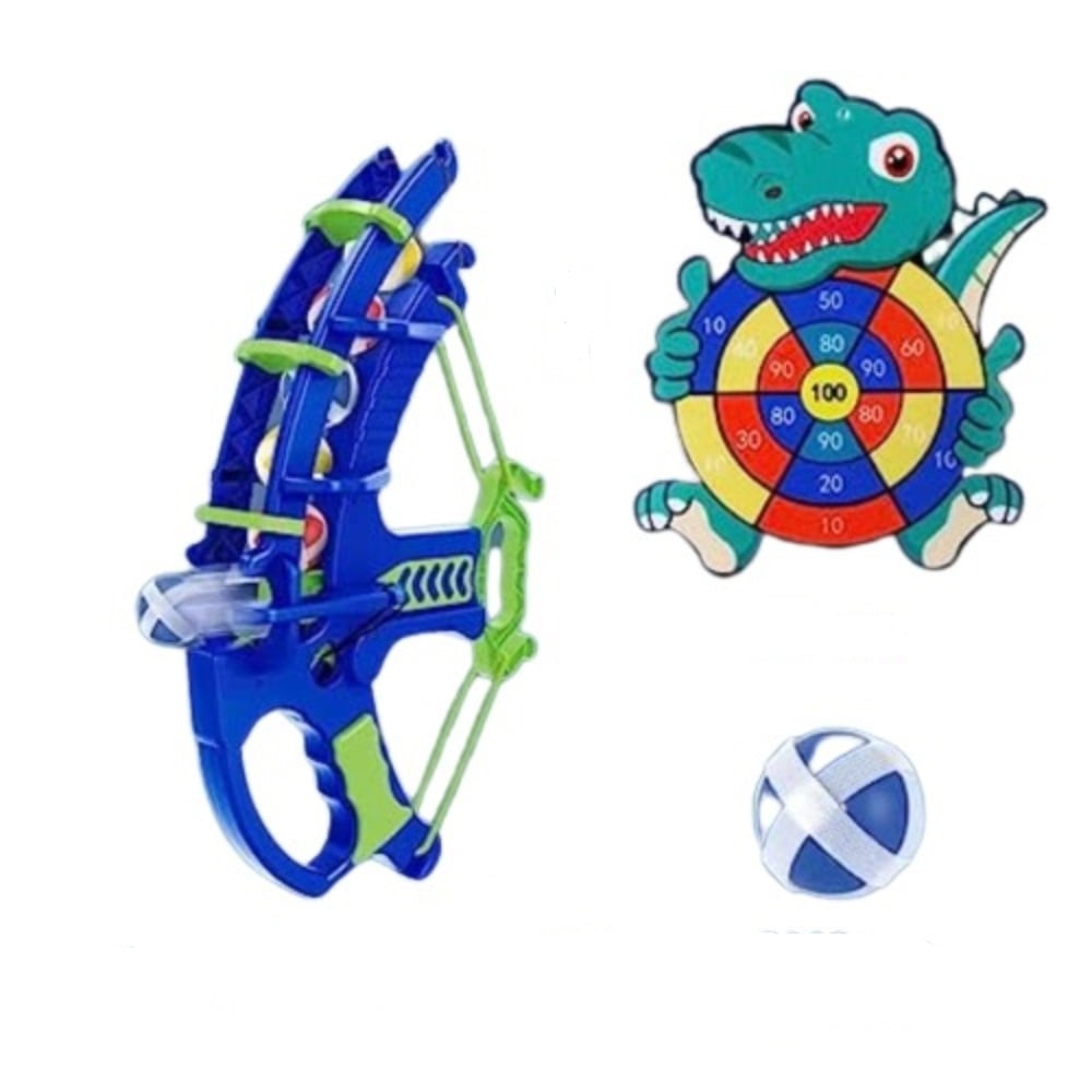 Sticky Ball Toy Ci Vetch Dinosaur Dart Board Game - Sticky Ball Blaster ...