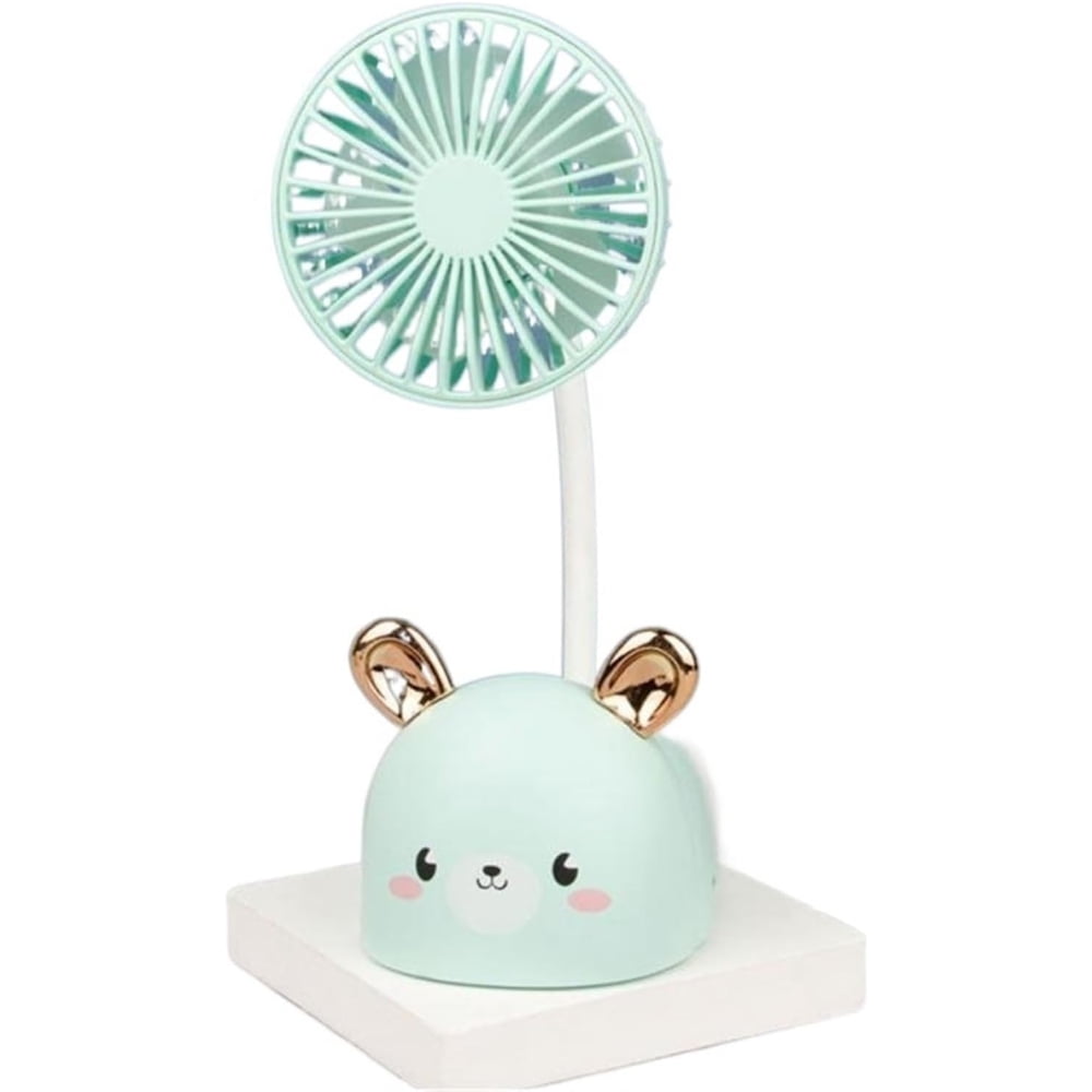 PEACNNG Bunny Cartoon Cooler Handy Handheld Office Desk Electric Fans ...