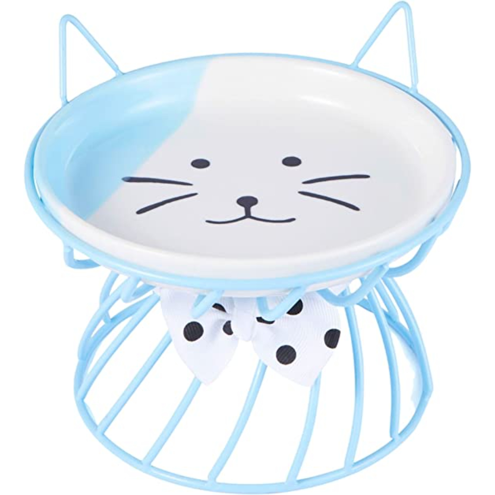 PEACNNG Cat Food Bowl, Elevated Cat Feeder Bowl Stand, Food & Water Cat ...