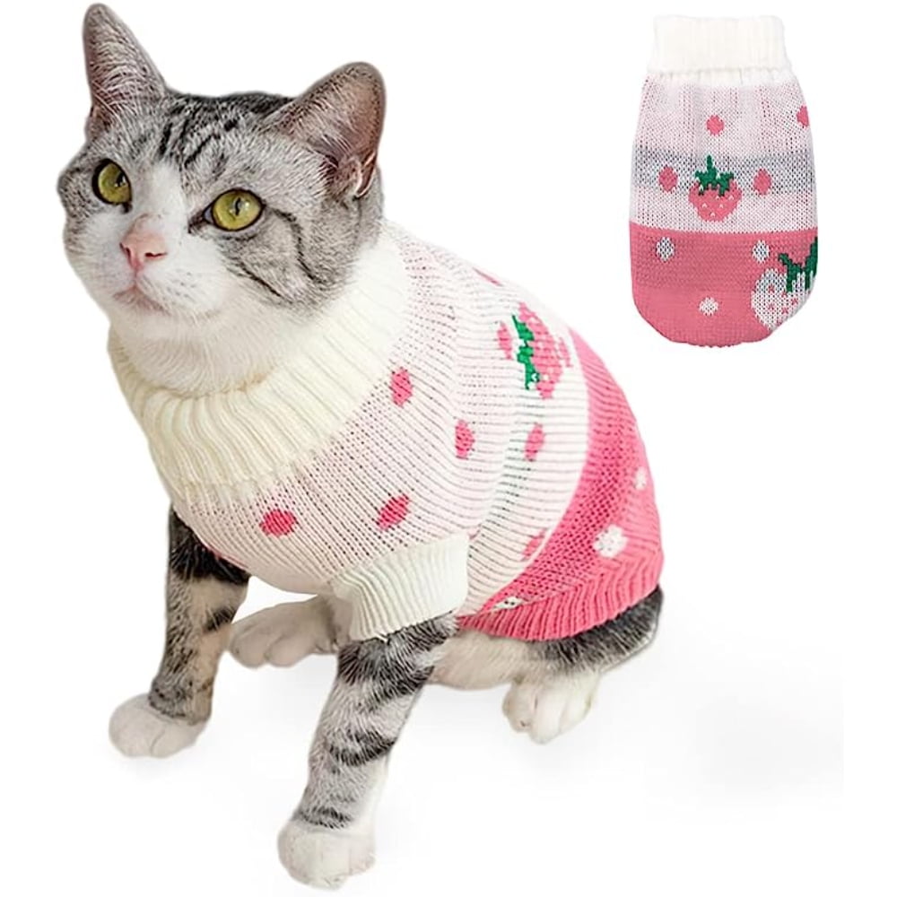 PEACNNG Cat Knit Jumper, Hairless Cat Clothes, Adorable Cat Clothes ...