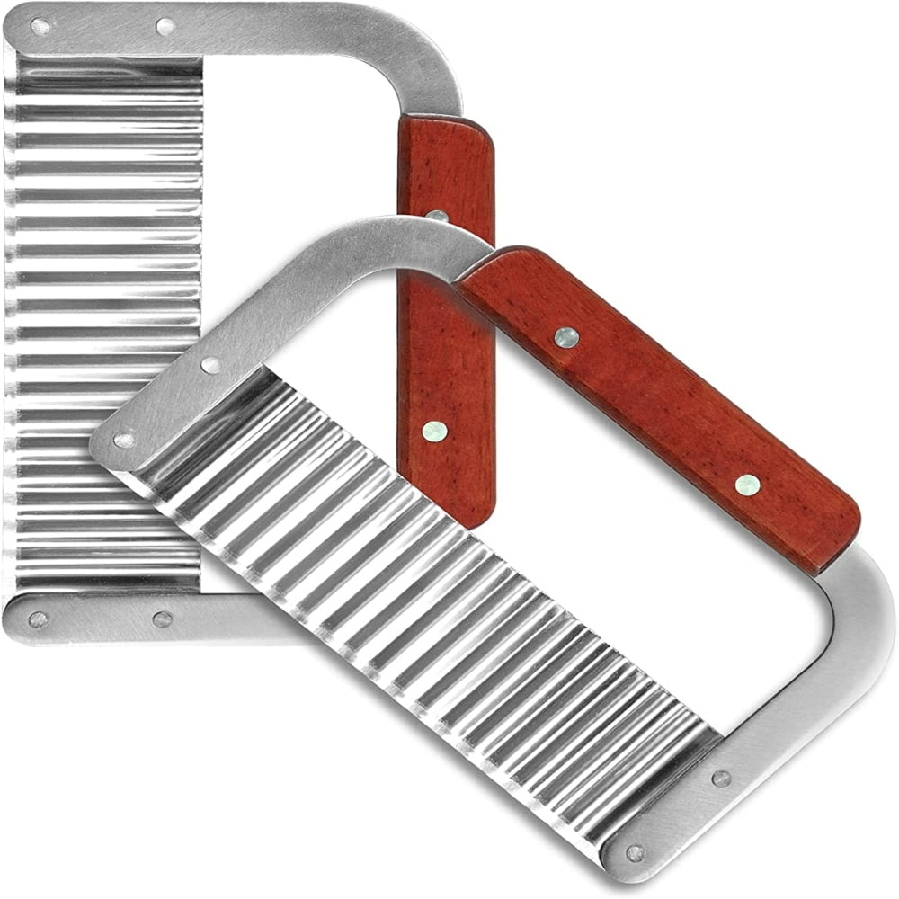 PEACNNG Crinkle Potato Cutter, 2 Pack Sweet Potato Fries Slicer Cut ...