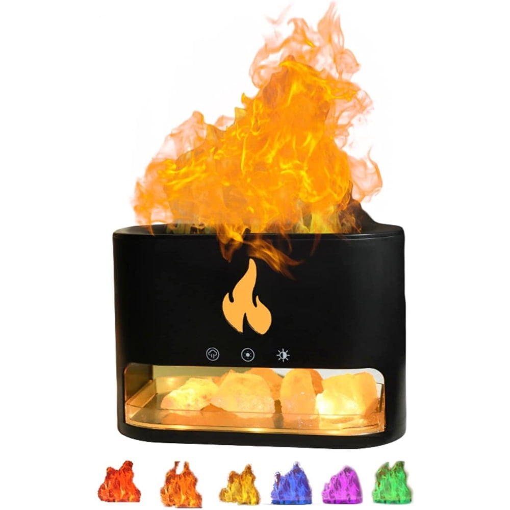 PEACNNG Essential Oil Diffuser 250mL,Flame Aroma Diffuser, Silent Aroma ...