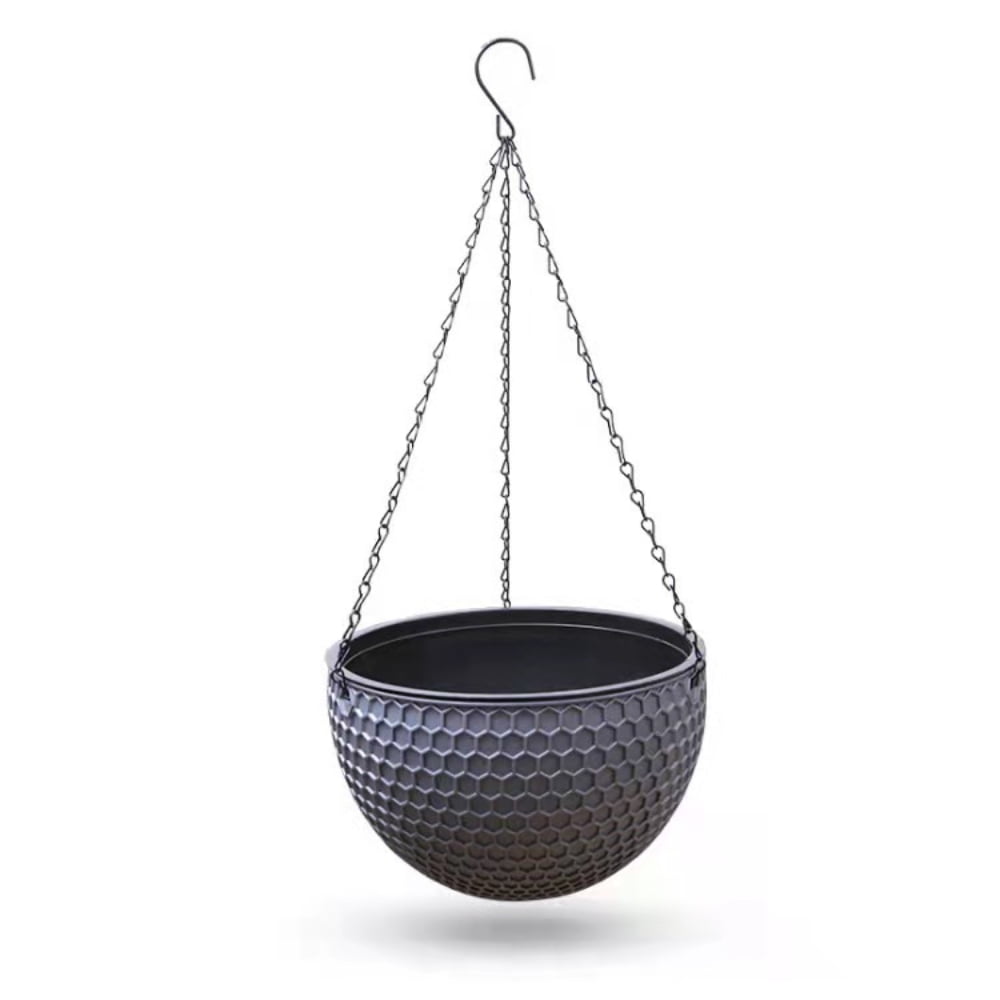 PEACNNG Explosive Rattan Plastic Hanging Basket Pot Succulent Green ...