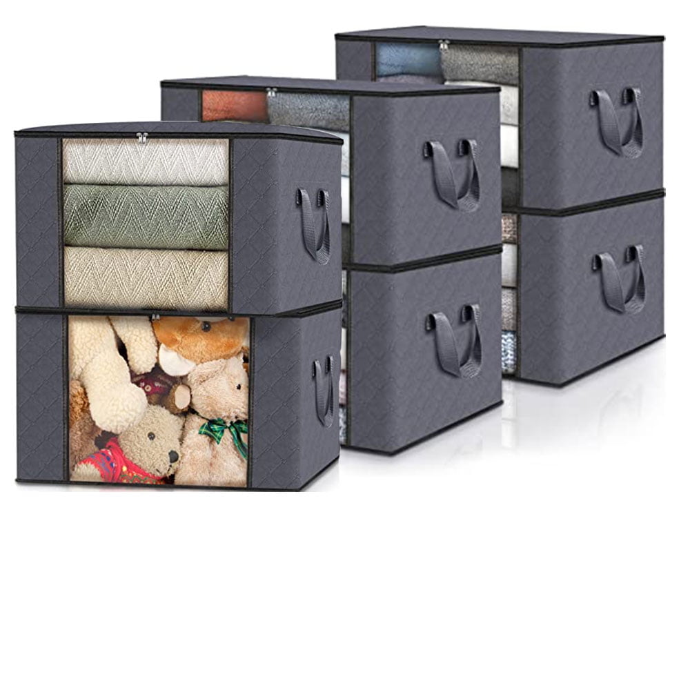 PEACNNG Foldable Blanket Storage Bags, Storage Containers for ...