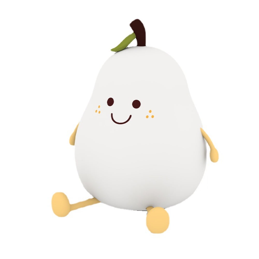 PEACNNG LED Children Night Light, Cute smile pear-shape Night Light ...