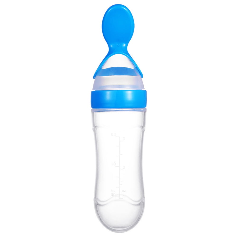 PEACNNG Newborn Baby Rice Cereal Bottle Feeder Baby Silicone Milk ...