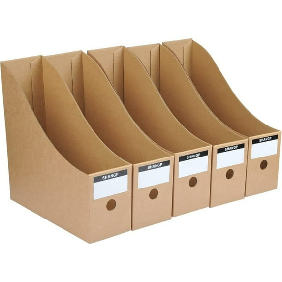 PEACNNG Pack of 5 Magazine Files, paper office supplies storage file ...