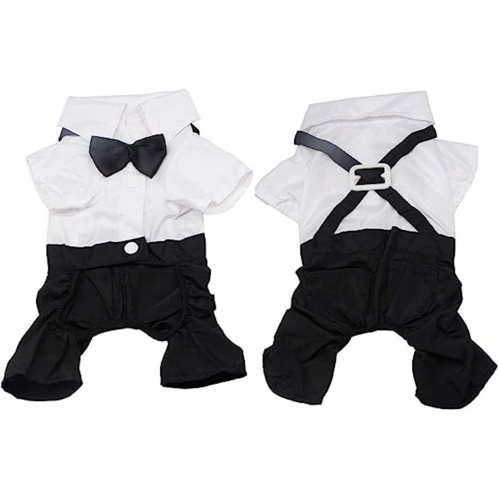 PEACNNG Pet Suit Dress Dog Suit, Gentleman Dress, Wedding Dress with ...