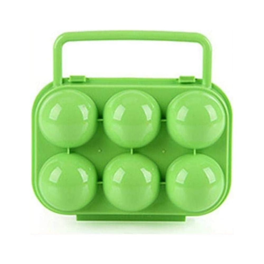 PEACNNG Portable Egg Holder Plastic 6 Grids Eggs Case Egg Protector Egg ...