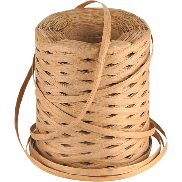PEACNNG Raffia Ribbon for Gift Wrapping Raffia Yarn for Crocheting ...