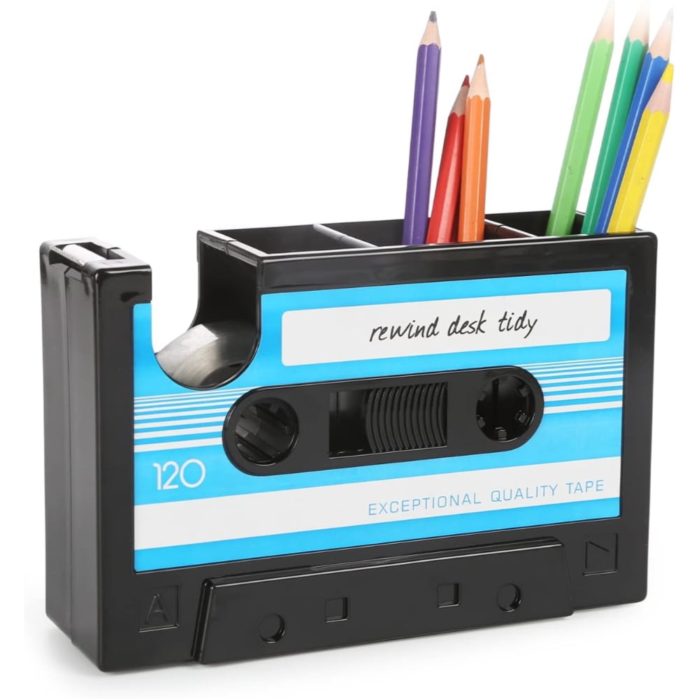 PEACNNG Retro Tape Shape Desktop Encounter Creative Storage Pen Holder ...
