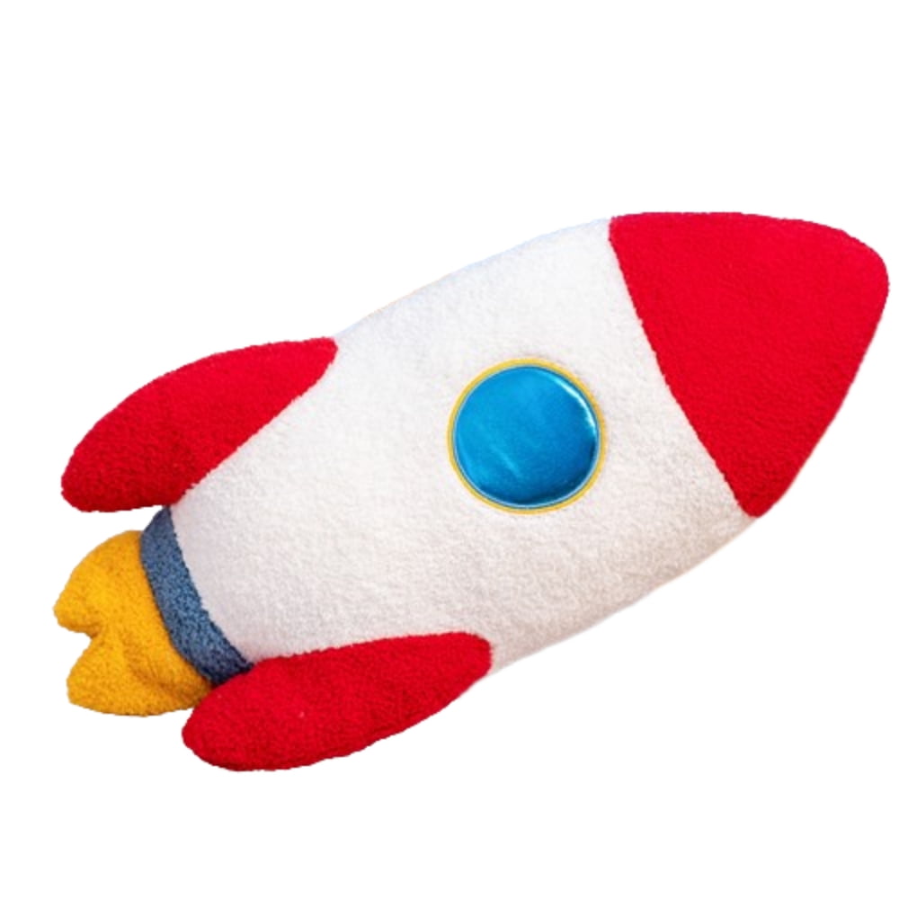 PEACNNG Rocket Astronaut Plush Toy Stuffed Spaceship Throw Pillow ...