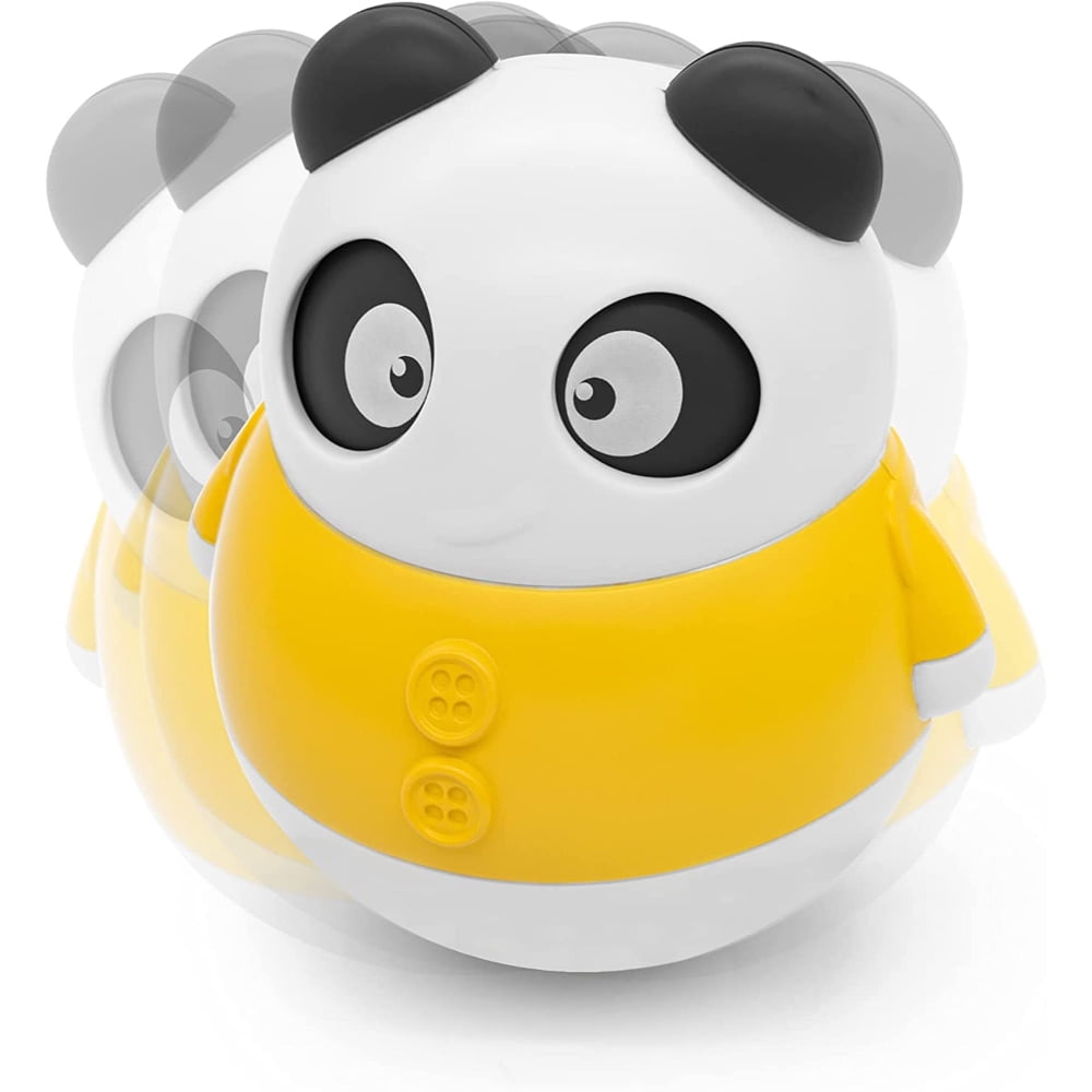 PEACNNG Roly Poly Tumbler Panda, Baby Tummy Time Toy, Cute Musical Toy ...