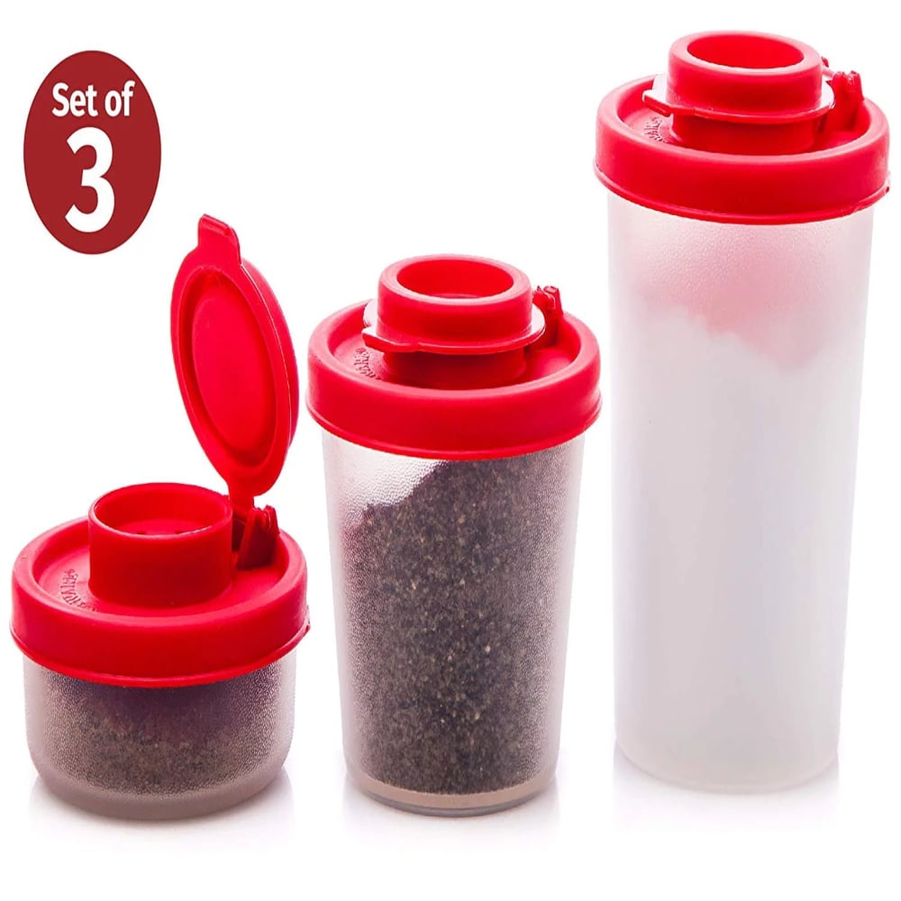 PEACNNG Salt and Pepper Shakers for Picnics, Camping, Lunch Boxes BPA ...