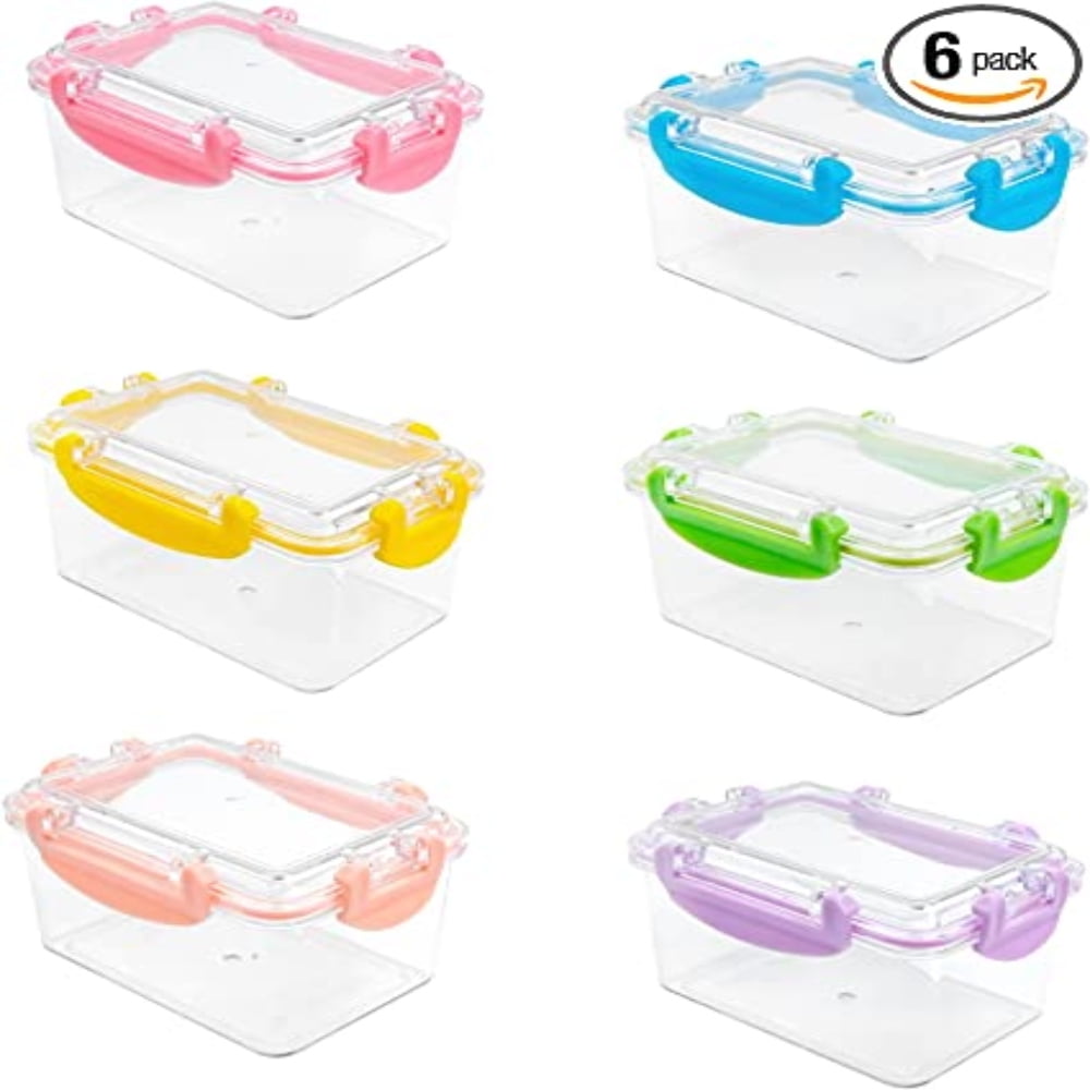 PEACNNG Small Plastic Box, Mini Plastic Storage Box with Lid, Clear ...