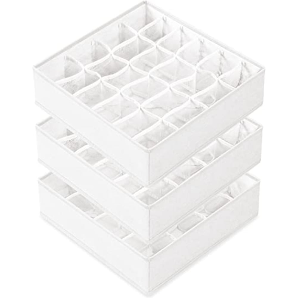 PEACNNG Sock Underwear Organizer Dividers, Cell Drawer Organizers ...