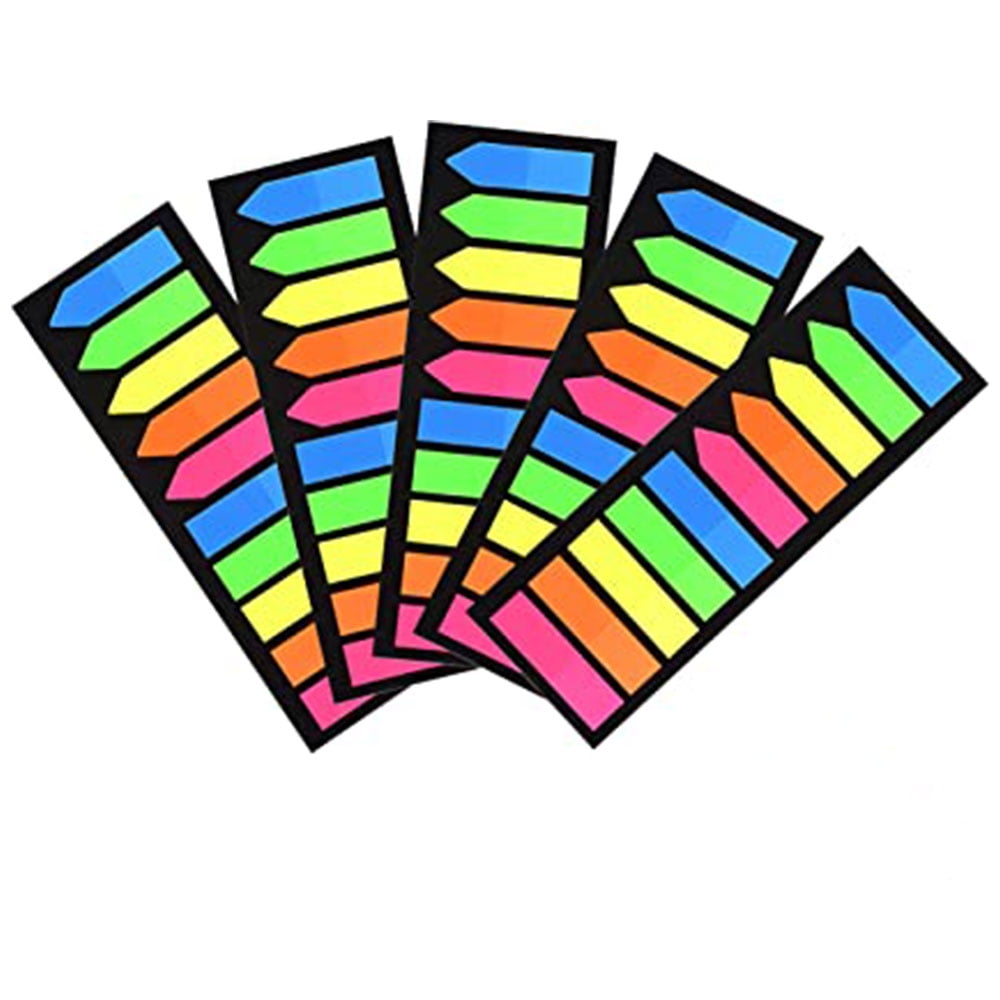 PEACNNG Sticky Tabs, Translucent Arrow Index Flag Tabs Colored Sticky ...