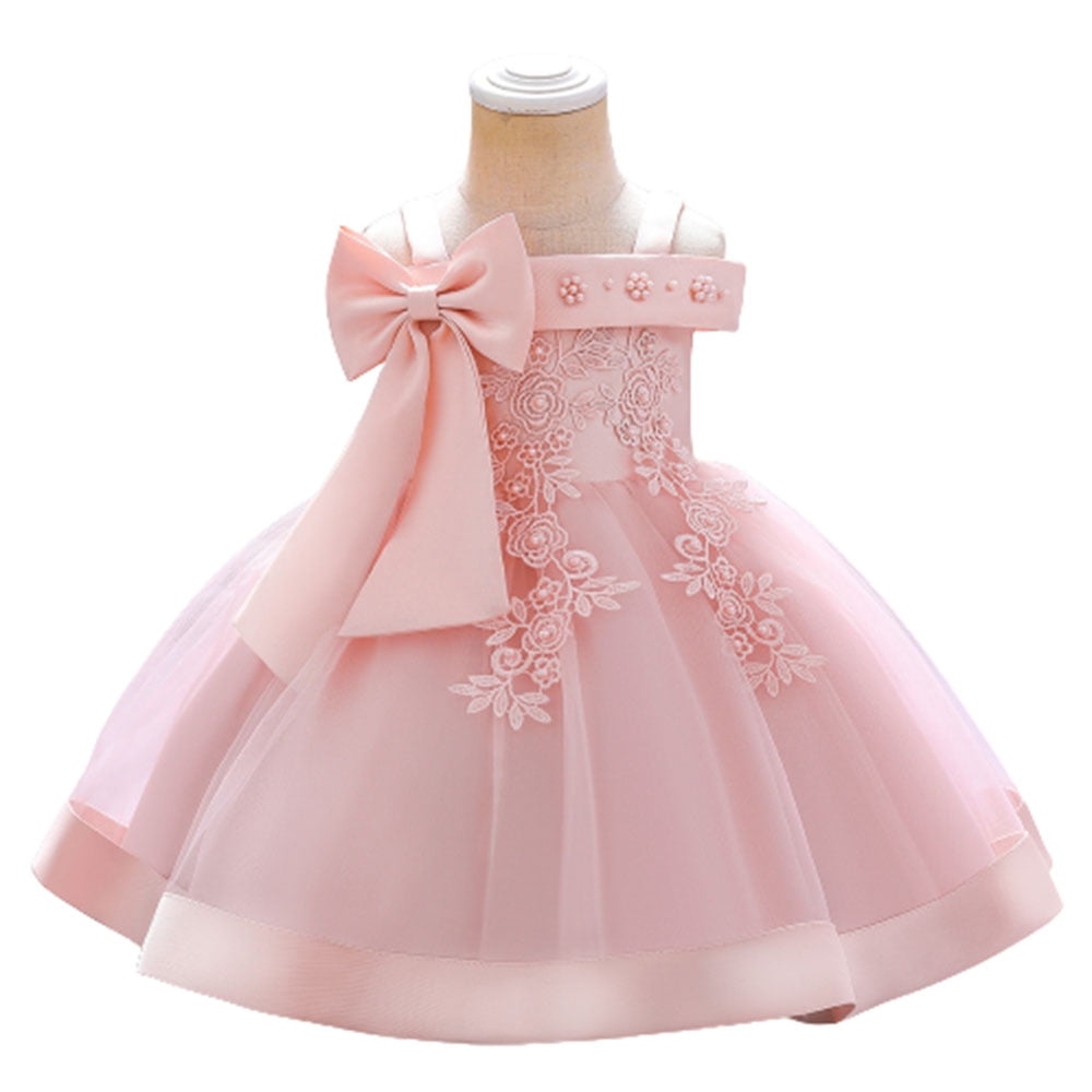PEACNNG Summer Dresses Infant Baby Girl Birthday Party Dress Flower ...