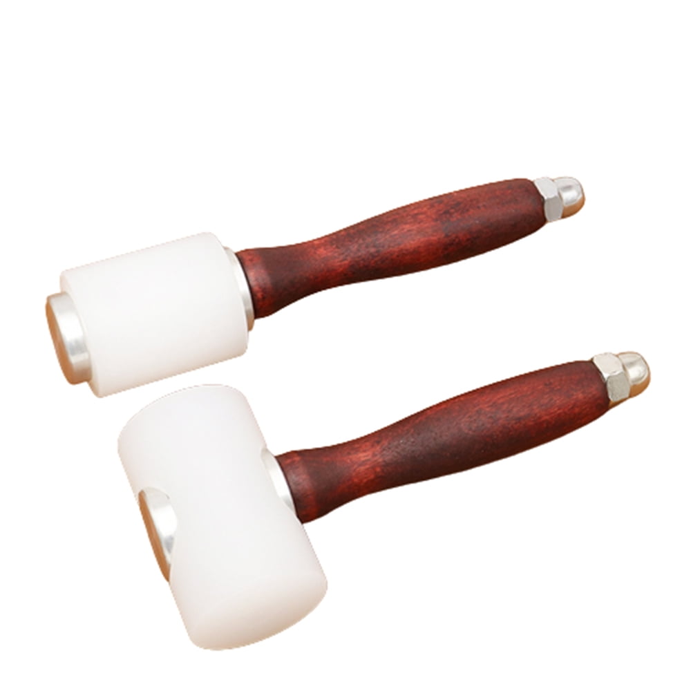 PEACNNG Tool Leather wooden handle leather carving Hammer Nylon ...